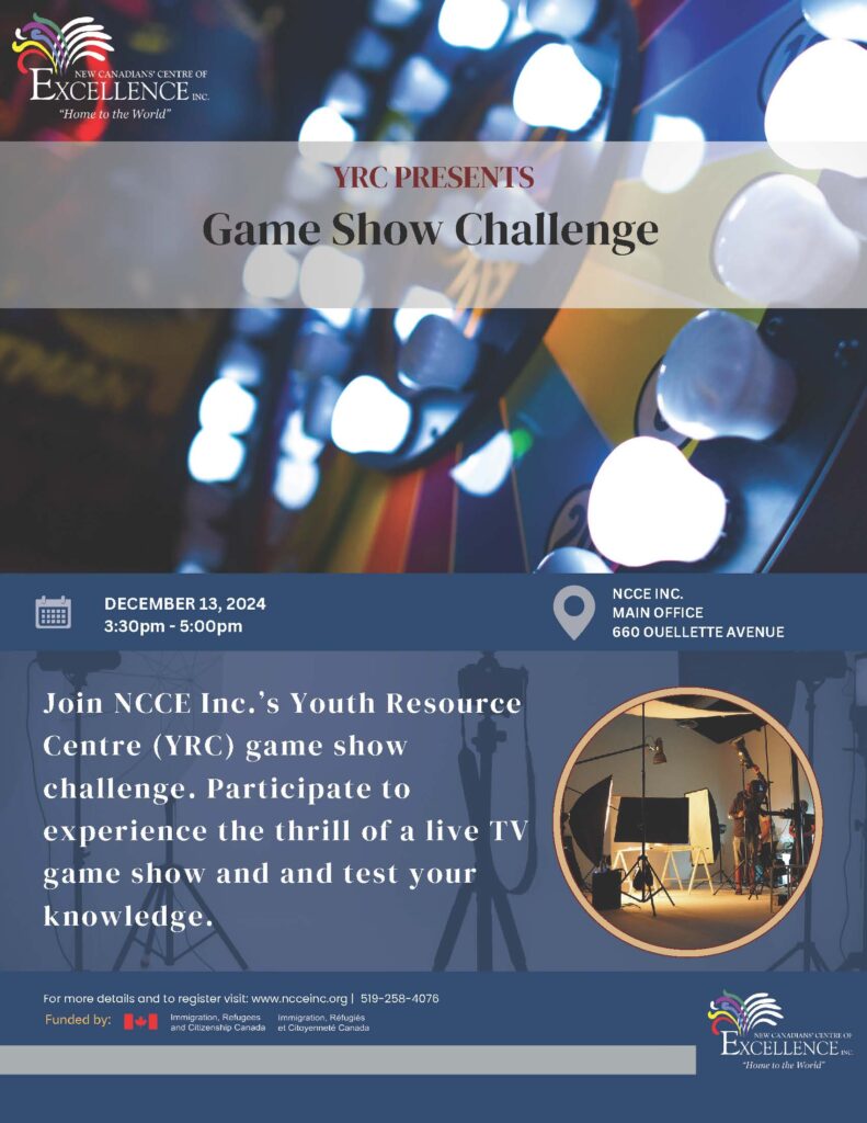 Game Show Challenge - New Canadians' Centre of Excellence Inc.